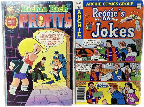 * Richie Rich Profit$ (Apr. '75 No. 4) and Reggie's Wise Guy Jokes (May ...
