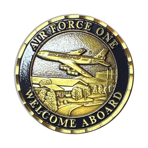 - Medallion Celebrating the Arrival of Air Force One to the Reagan ...