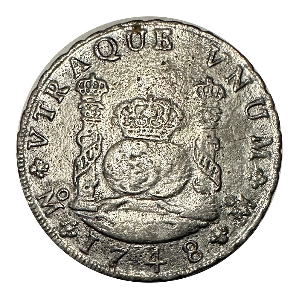 >1748 Mexico Silver Ferdinand VI 8 Real Colonial Era Coin | Property Room