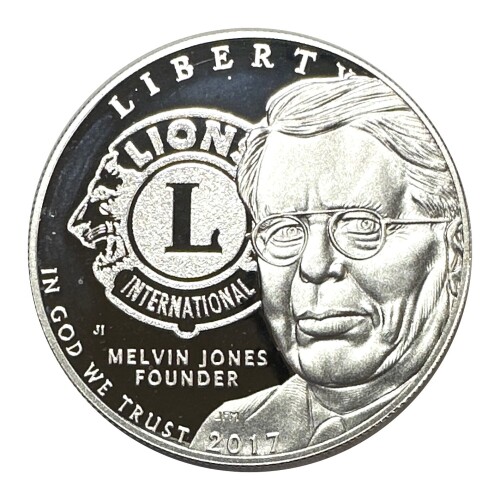 2017 U.S. Mint Lions Clubs International Commemorative Silver Dollar ...