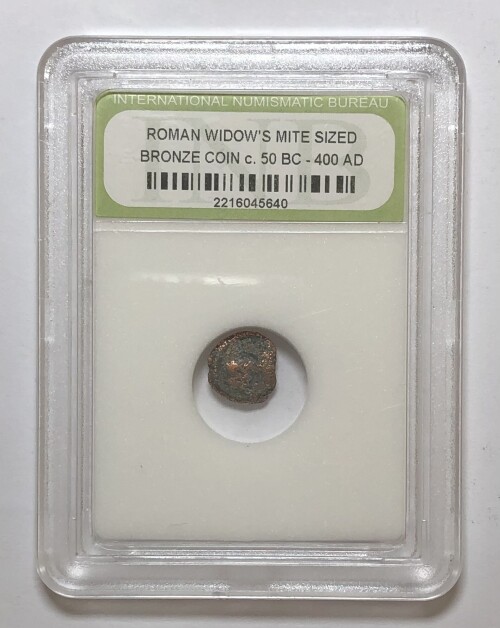 Roman Widow's Mite Sized Bronze Coin c. 50 BC - 400 AD - International ...