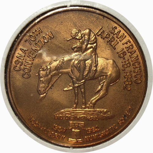 1982 California Numismatic Association Convention Souvenir Medallion ...