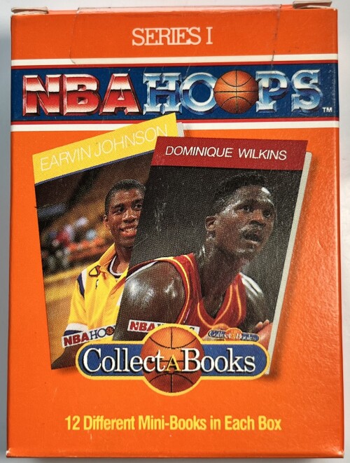 1990 NBA Hoops Collect-A-Book - Series 1 - Earvin Johnson & Dominque ...