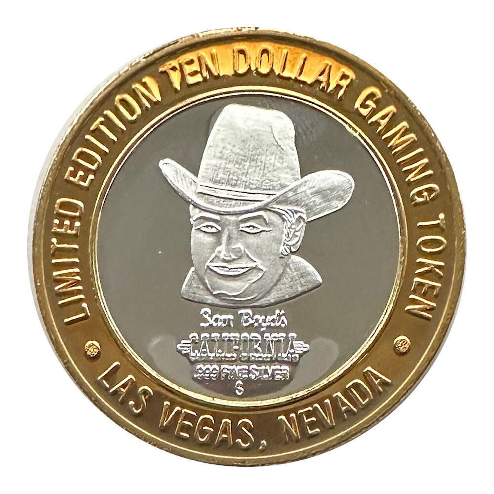 Silver Strike! Limited Edition $10 Silver Gaming Token-Sam Boyd's California, Las Vegas "The ...