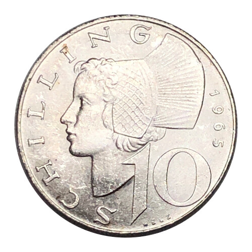 *1965 Austria Silver 10 Schilling Brilliant Uncirculated Coin - KM#2882 ...