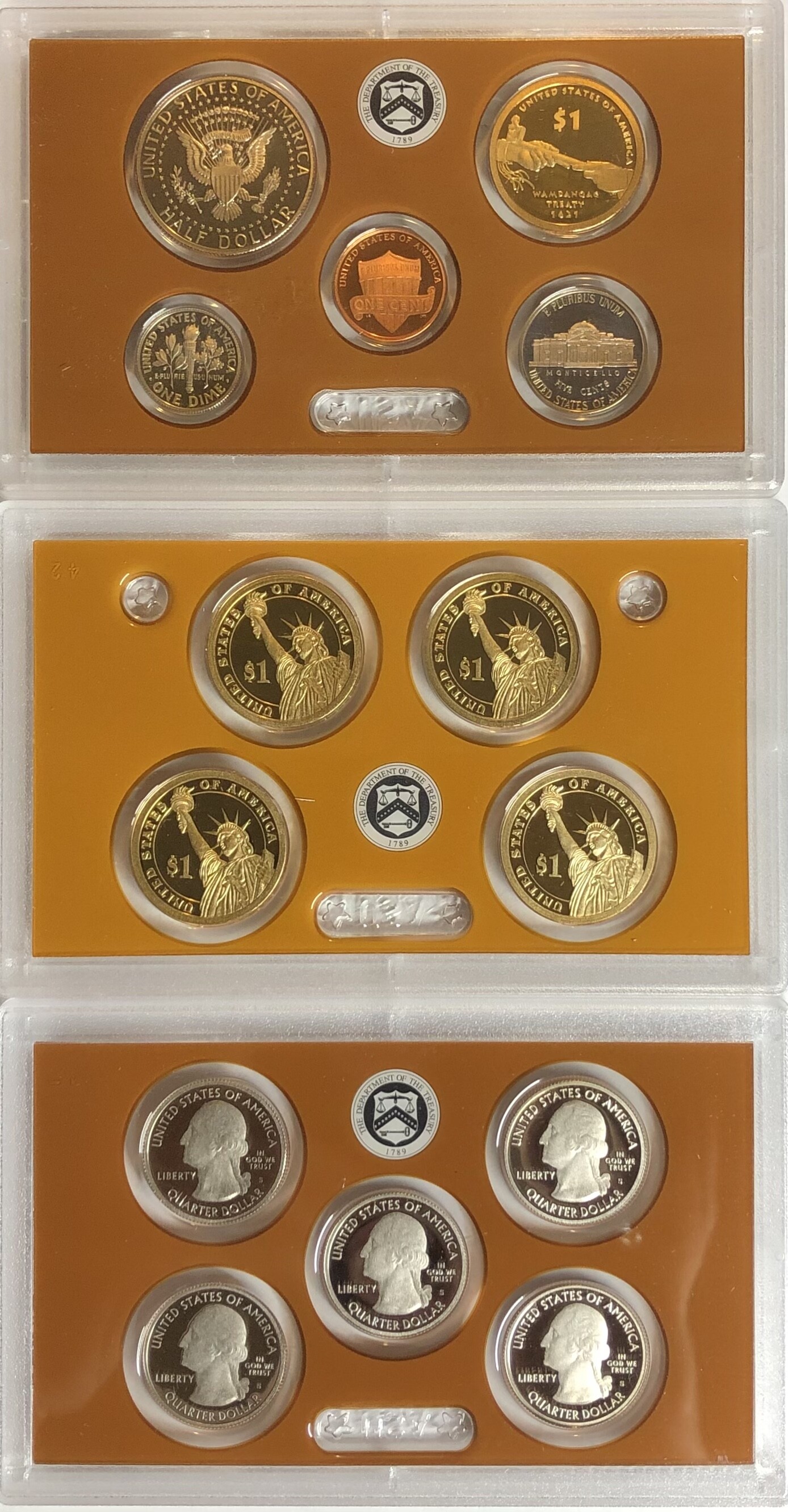 >2011-S U.S. Mint Proof Set - 14 Coins in Original Government Packaging ...