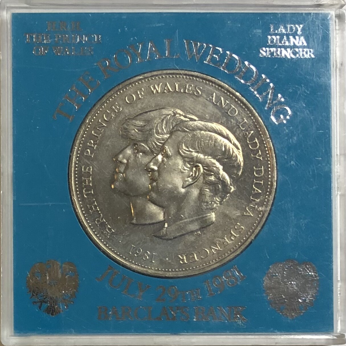 >1981 Britain - The Royal Wedding Commemorative Coin - Barclay's Bank ...