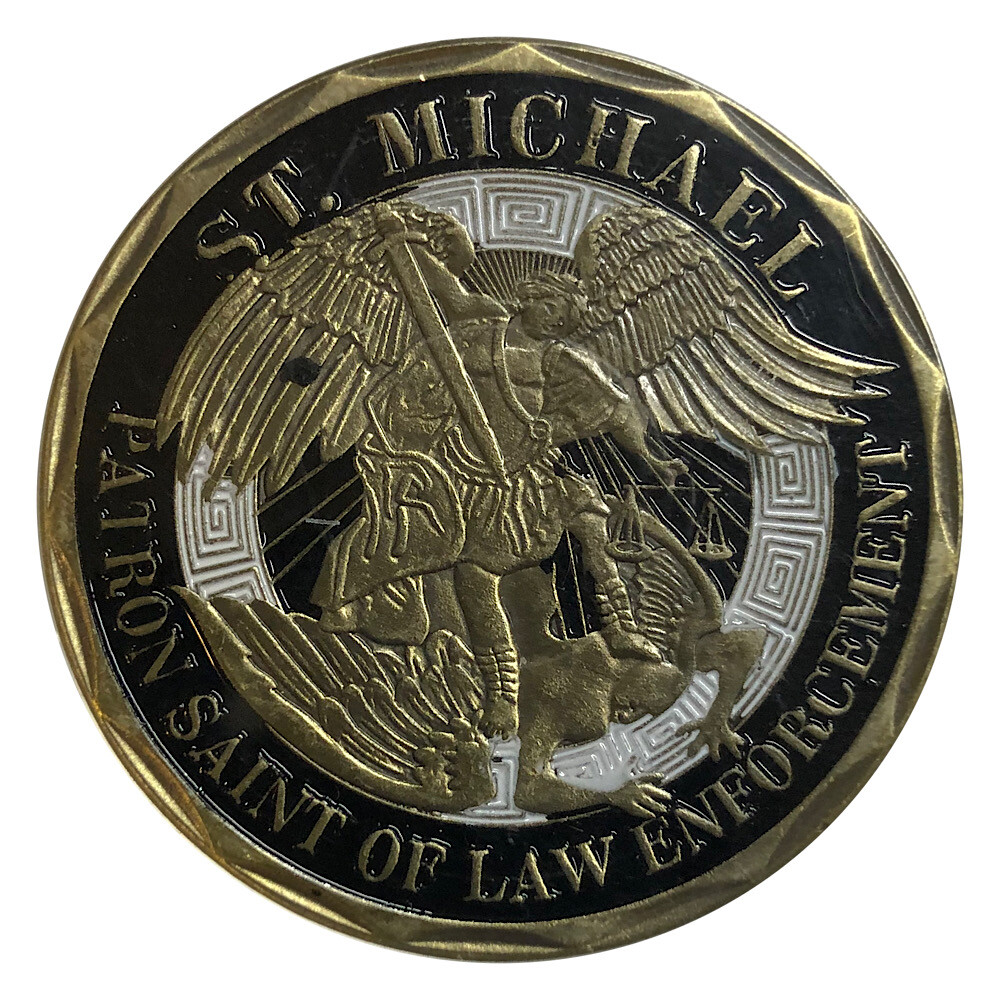>Police Officer Badge Law Enforcement - St Michael Protect Us Challenge ...