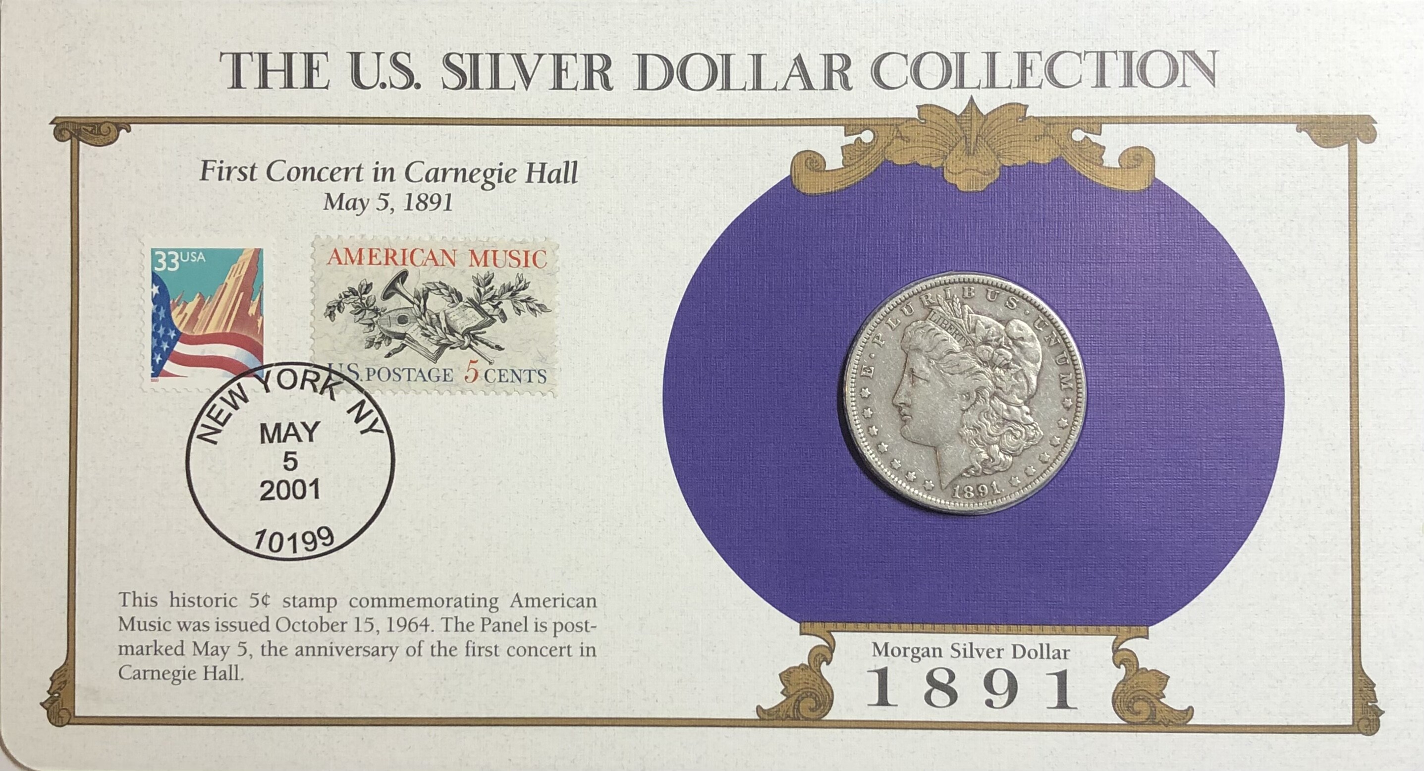 >1891 U.S. Silver Morgan Dollar, The U.S. Silver Dollar Collection With ...