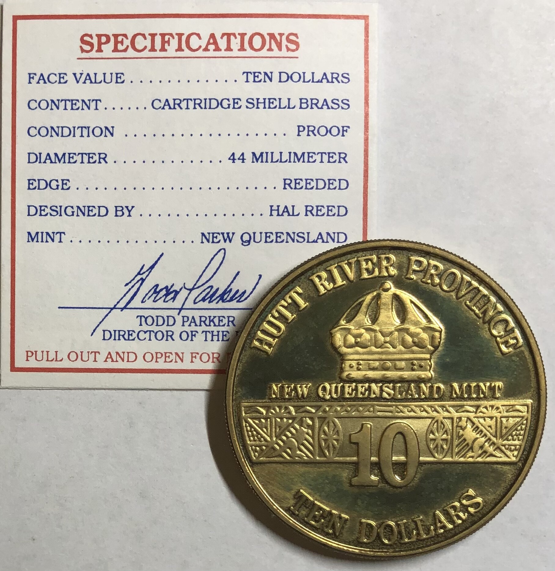 >New Queensland Mint World War II Hutt River Province 10 Dollar ...