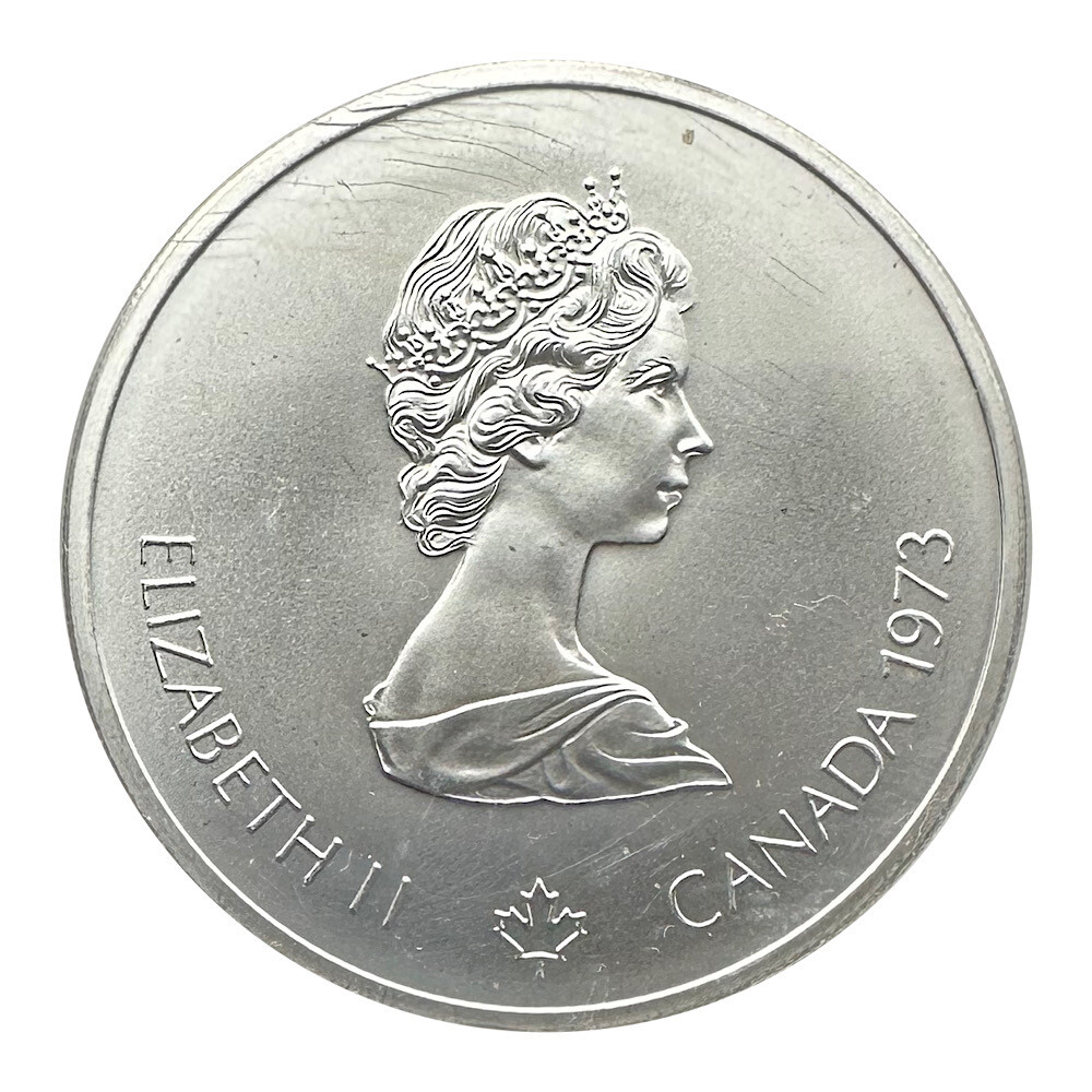 1973 Canada Silver Elizabeth II - 1976 Montreal Olympics XXI 10 Dollars ...