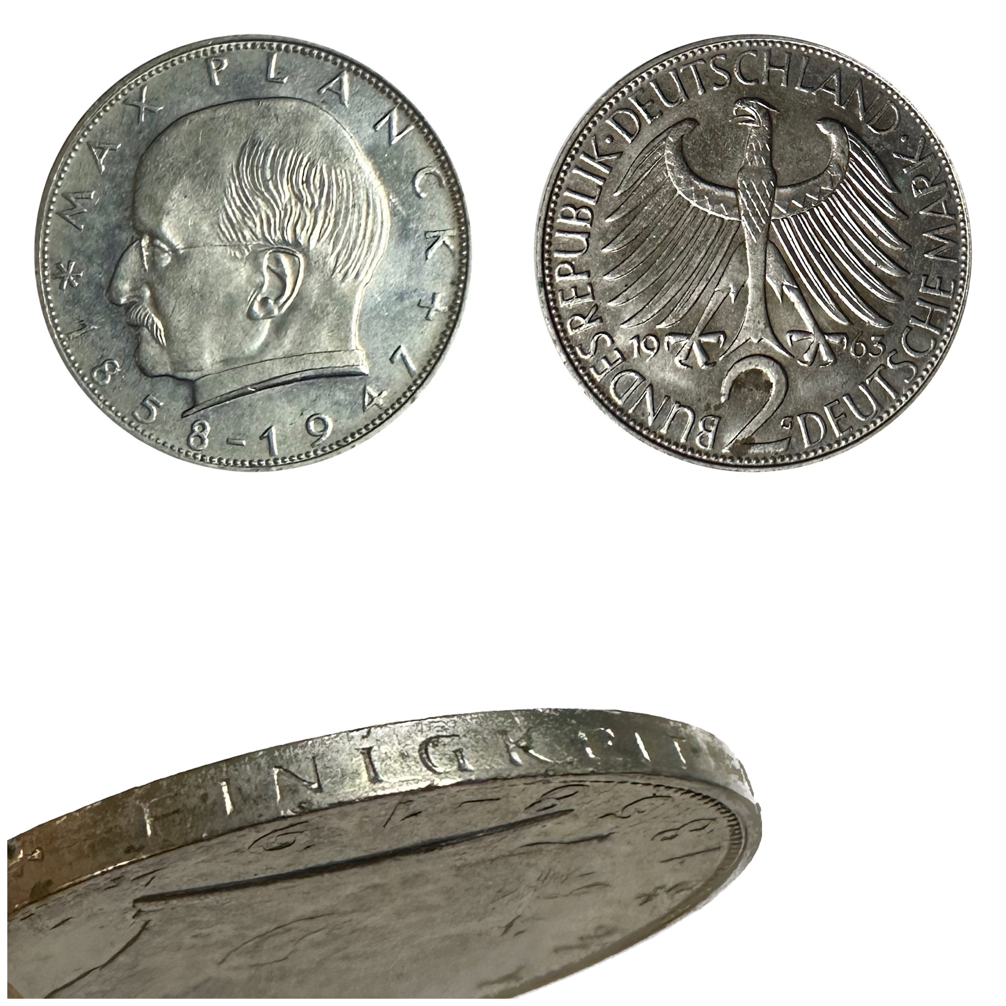 >Germany Coins - 1963 Max Planck 2 Mark and 1982 Johann Wolfgang Von ...