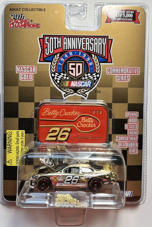 * 1998 Nascar Gold 50th Anniversary - Betty Crocker #26 - Limited ...