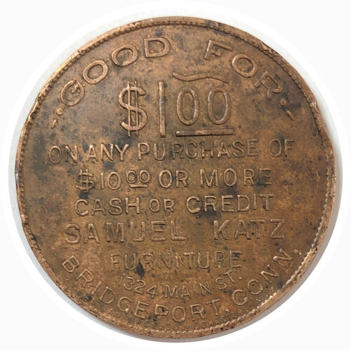 #$1.00 token - Good For Any Purchase Samuel Katz Furniture, Bridgeport ...