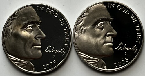 * 2005-S U.S. Proof Jefferson Nickels with Handwritten Liberty ...