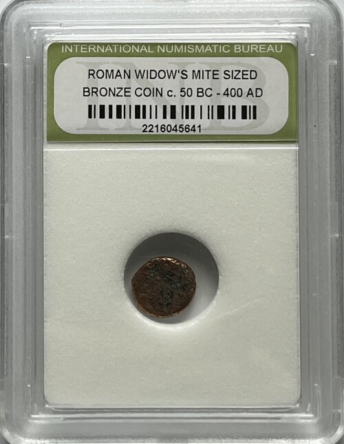 * Roman Widow's Mite Sized Bronze Coin c.50 BC - 400 AD - International ...