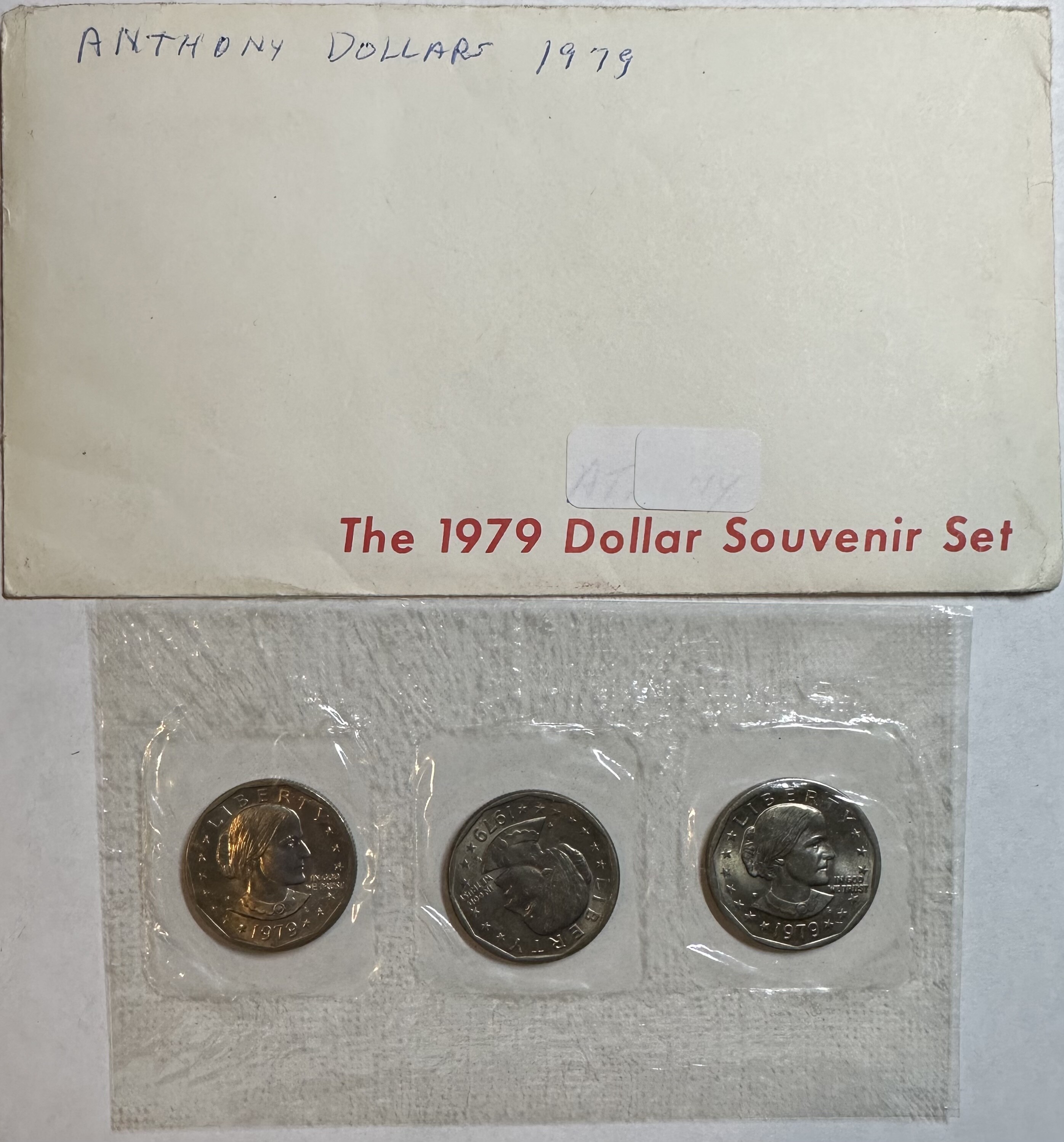 >1979 (S,D&P) U.S. Susan B Anthony Uncirculated Dollar Souvenir Set - 3 ...