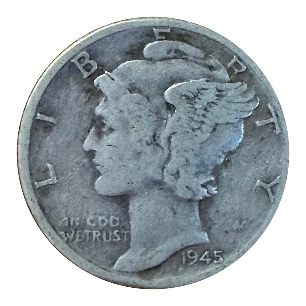 >1945 U.S. Silver Mercury Dime - Last Year of Issue! | Property Room