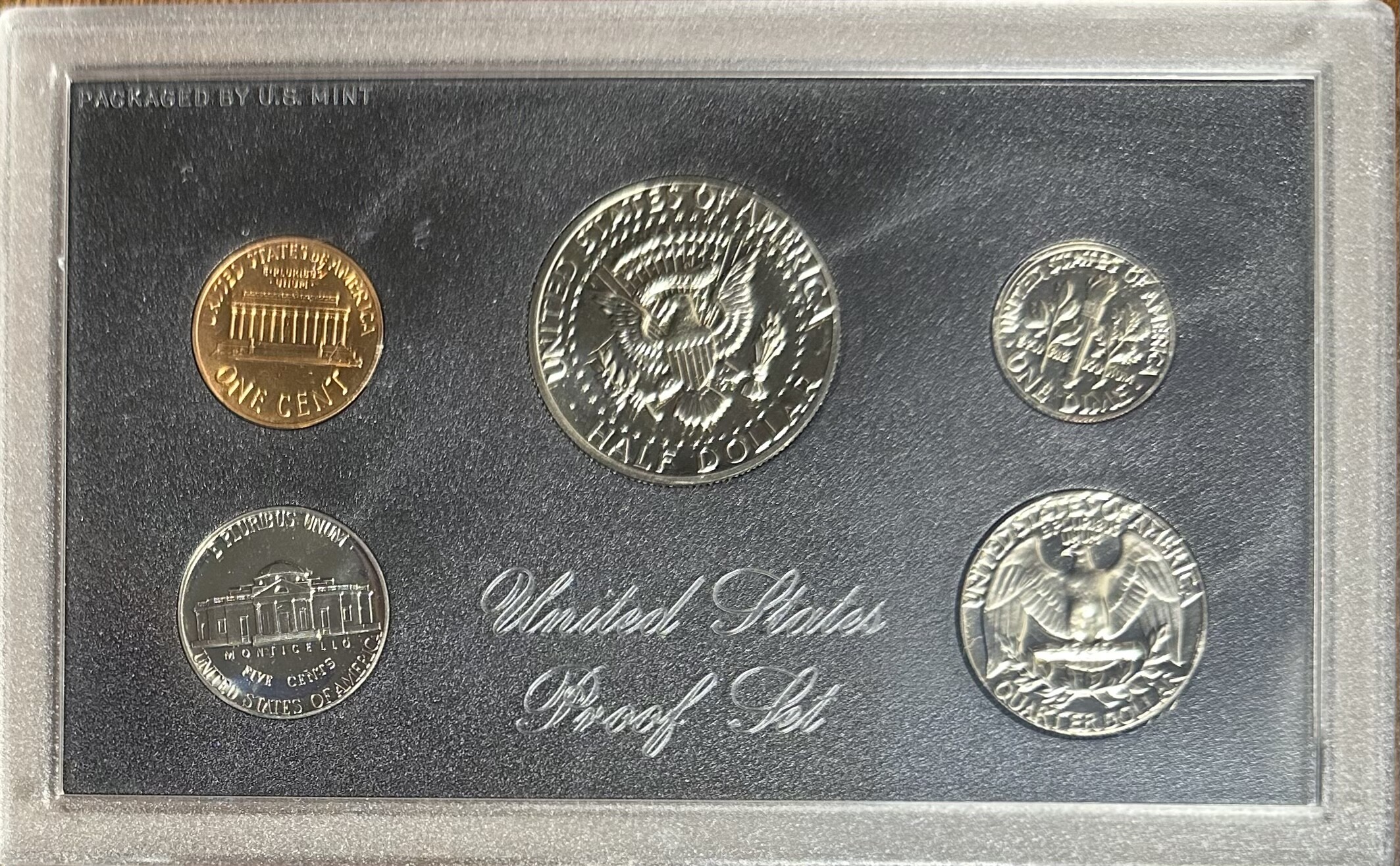 >1971-S U.S. Proof Set - 5 Coins Including Kennedy Half in Original ...