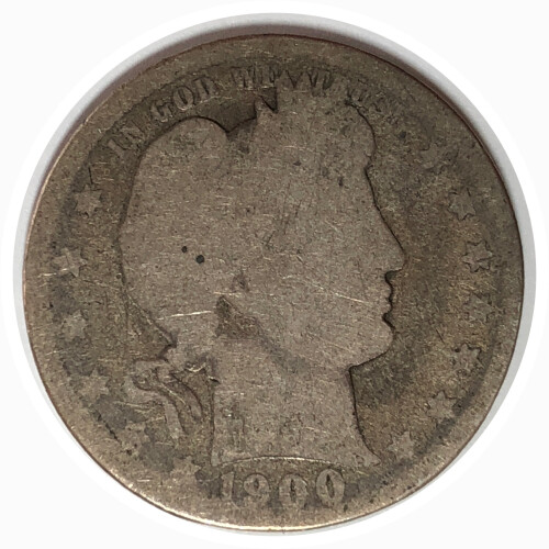#1900 U.S. Silver Barber Quarter | Property Room