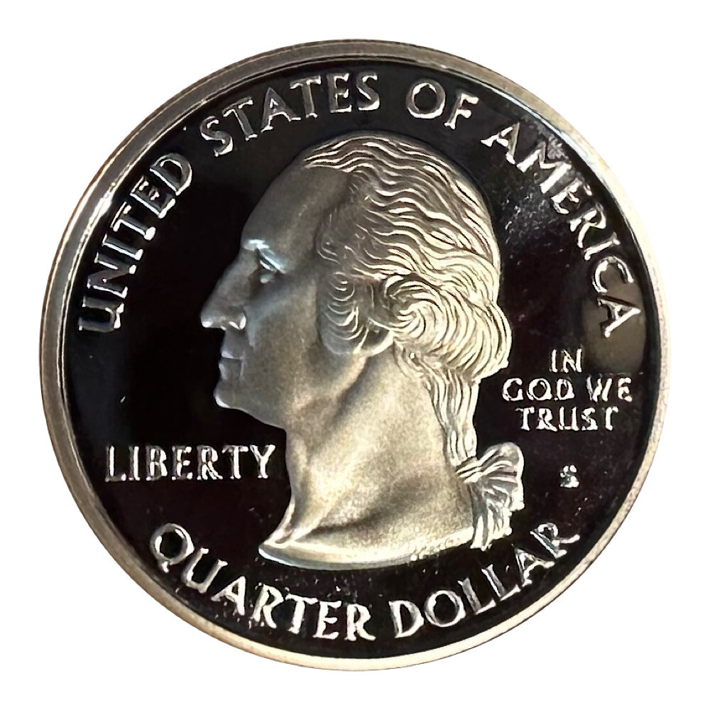 >2007-S U.S. Silver Proof State Quarter - Wyoming, The Equality State ...
