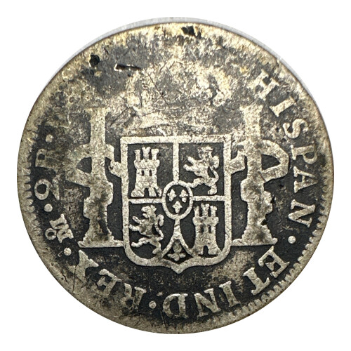 1782 Mexico Spanish Colonial Silver 2 Reales - Carlos III - Mexico City ...