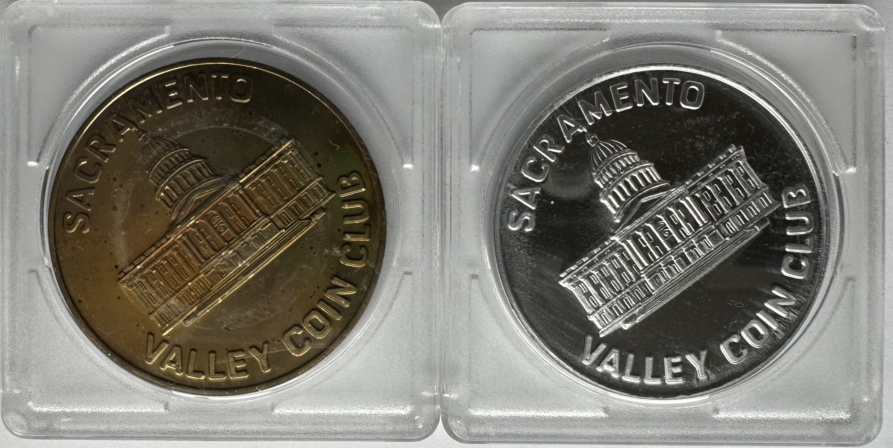1957-1997 Sacramento Valley Coin Club 40 Year Commemorative Medals - 2 ...