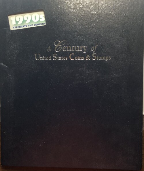 *1990s - A Century of US Coins & Stamps - 5 Coins & 1990s Stamp Sheet ...