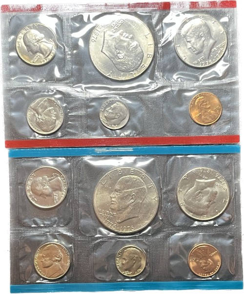 . 1976 P&D U.S. Bicentennial Mint Uncirculated Coin Set- 12 Coins ...