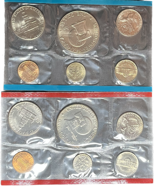 . 1976 P&D U.S. Bicentennial Mint Uncirculated Coin Set- 12 Coins ...