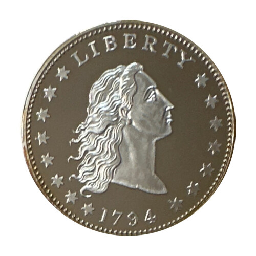 - 1794 Flowing Hair Tribute to America's First Silver Dollar - Silver ...