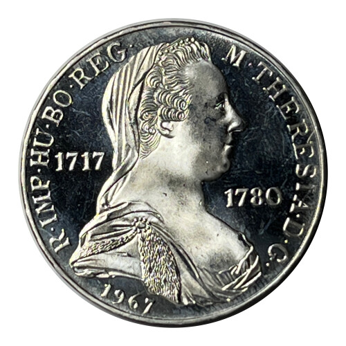 * 1967 Austria Silver 25 Schilling - Lustrous Proof Coin - Maria ...