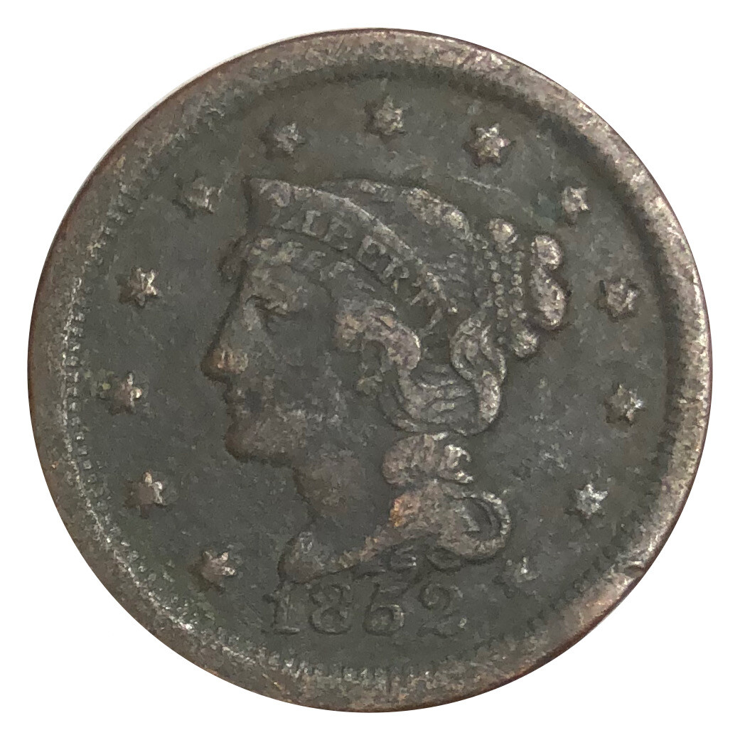 >1852 U.S. Braided Head Large Cent | Property Room