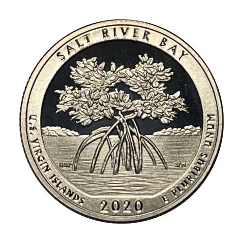 * 2020-S U.S. Proof America The Beautiful Quarter - Salt River Bay Nat ...