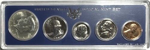 - 1966 U.S. Silver Special Mint Set - Includes Kennedy Half Dollar ...