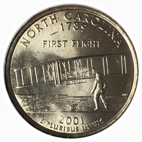 #2001-D U.S. Washington North Carolina State Quarter - Graded SGS MS70 ...