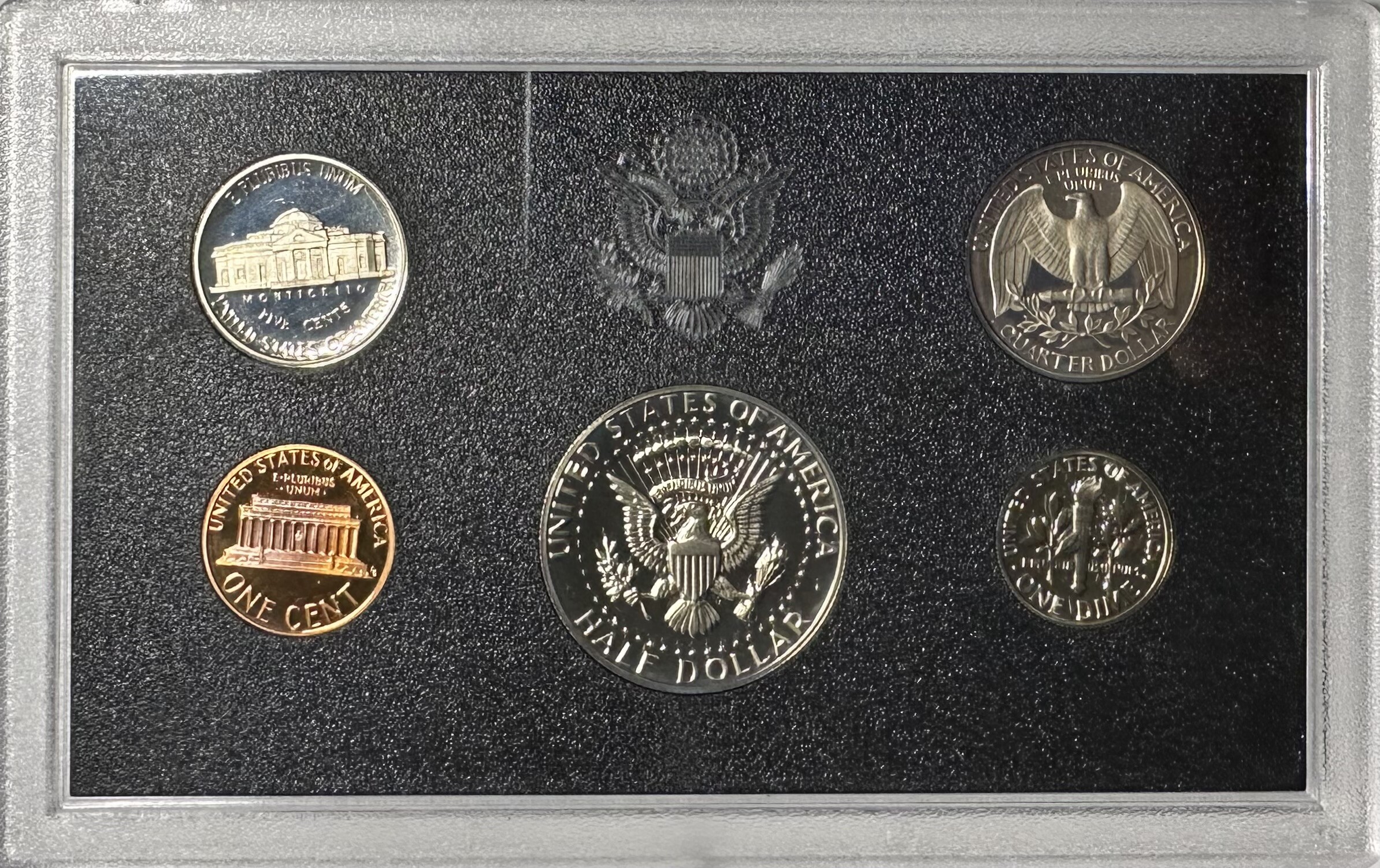 >1983-S U.S. Proof Set - 5 Coins Including Kennedy Half in Original ...