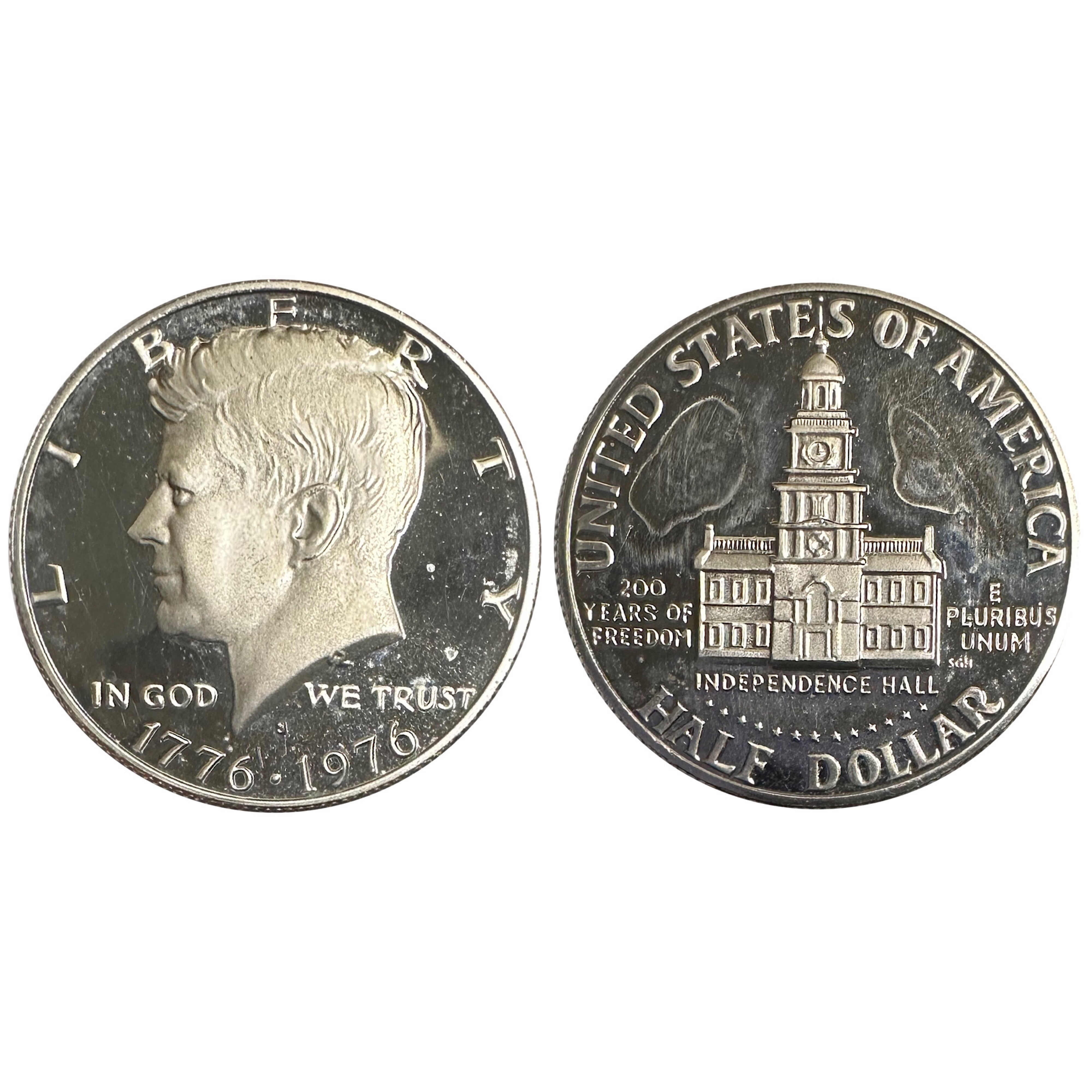 1976-S Bicentennial and 1994-S U.S. Kennedy Proof Half Dollars - 2 ...