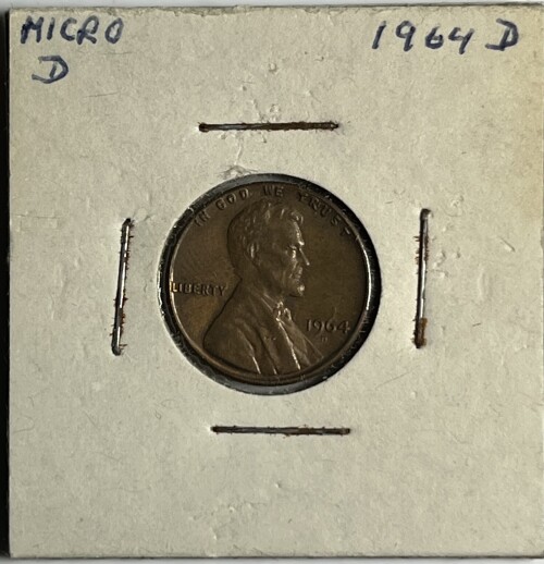 * 1964-D Lincoln Memorial Cent with Micro D | Property Room