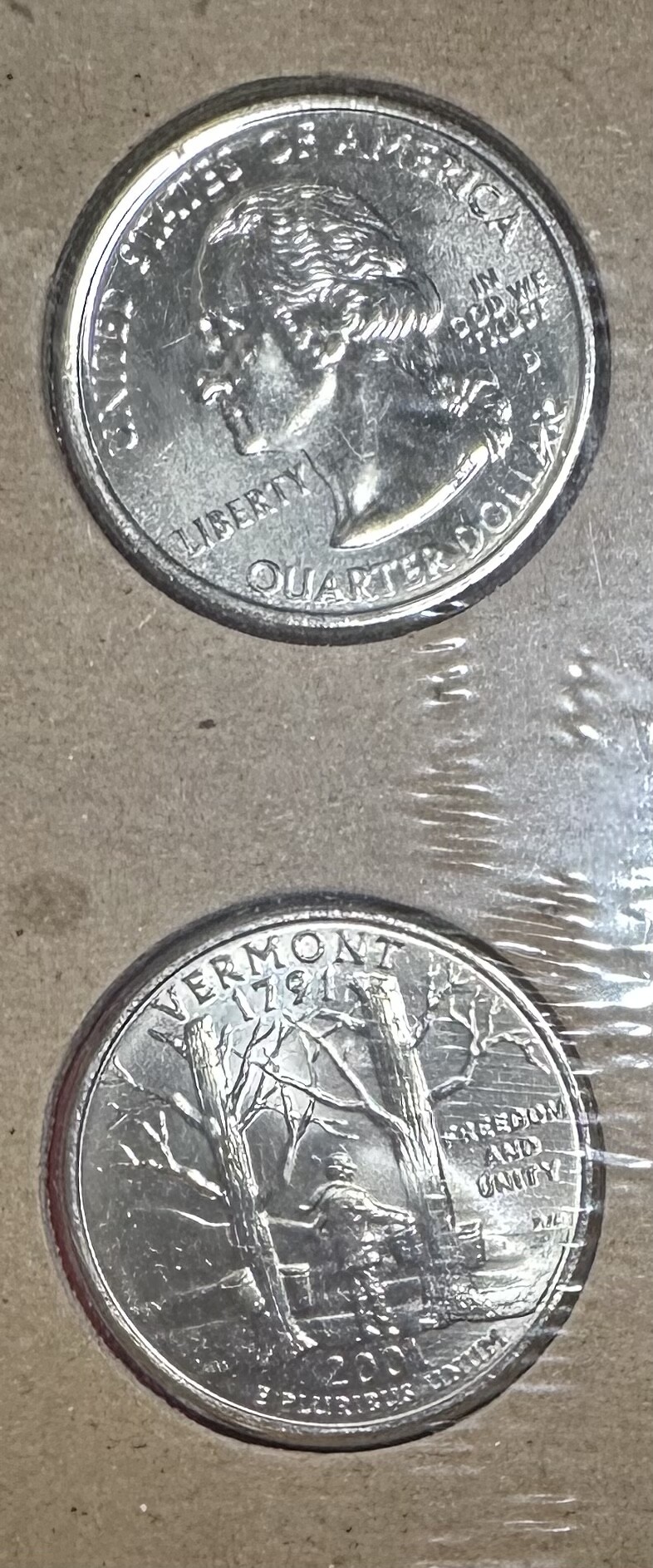 >Unopened First Day Cover - 2001 (P&D) U.S. Mint Statehood Quarters ...