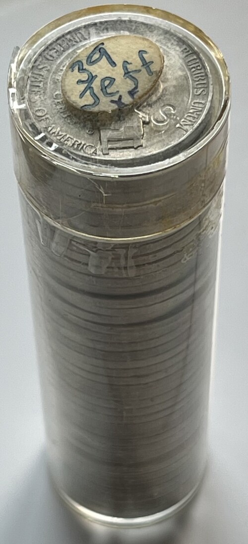 * 1939 Clear Vial of Jefferson Nickels - 40 Coins | Property Room
