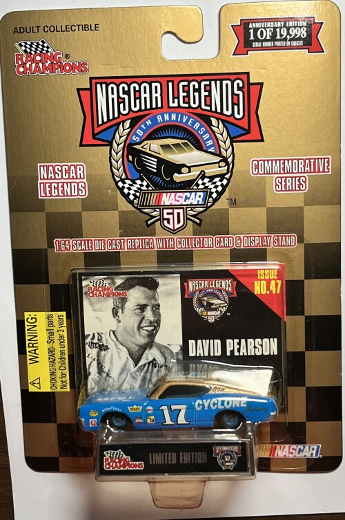 * Nascar Legends 50th Anniversary - #17 David Pearson - Limited Edition Race Car - 1 of 19,998 ...