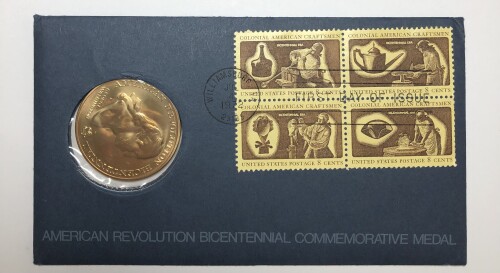 1972-P Bicentennial Commemorative Medal Featuring Bust of George ...