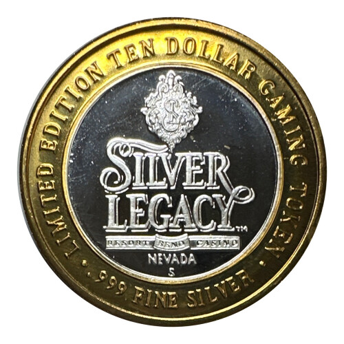Silver Strike! Collector's Series .999 Silver $10 Gaming Token - Silver ...