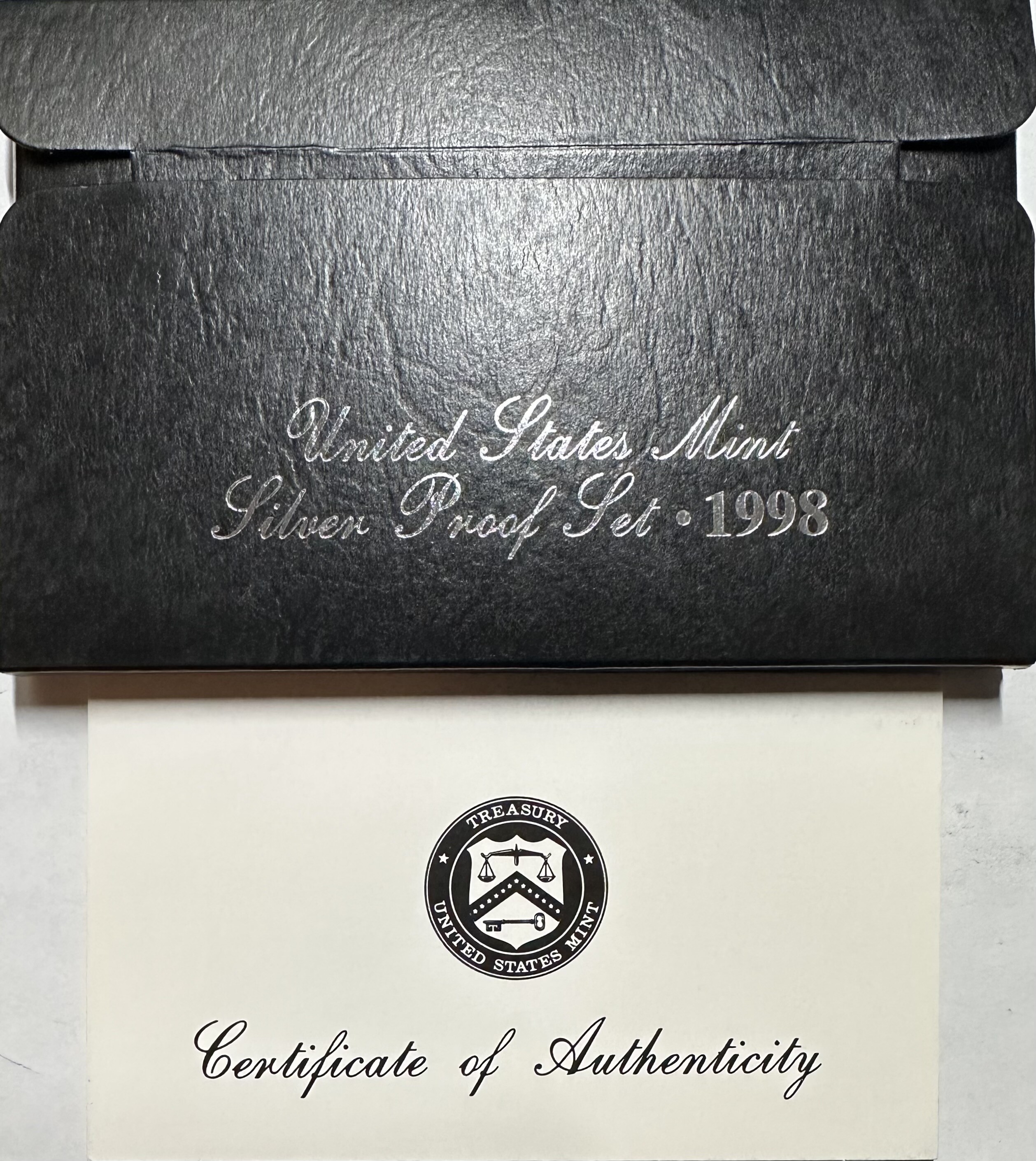 1998 U.S. Mint Silver Proof Set - 5 Coins Including Kennedy Half in ...