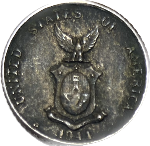 **1941-D Philippines Silver Ten Centavos - Deep Richly Toned Surfaces ...
