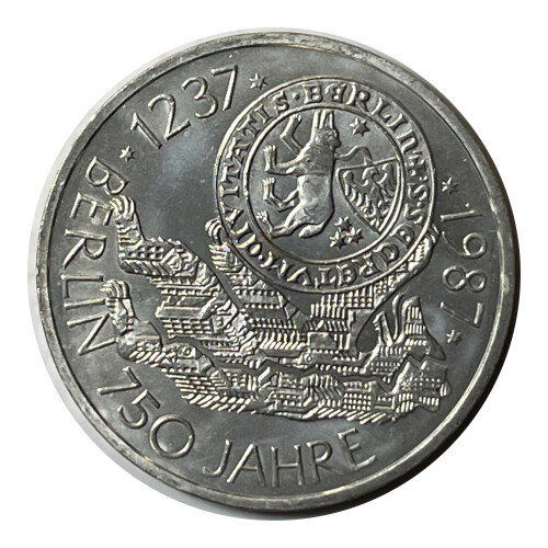 * 1987 German 10 Deutsche Mark Silver Coin - 750 Years Berlin ...