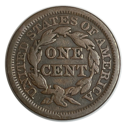 * 1845 U.S. Braided Hair Liberty Head One Cent | Property Room