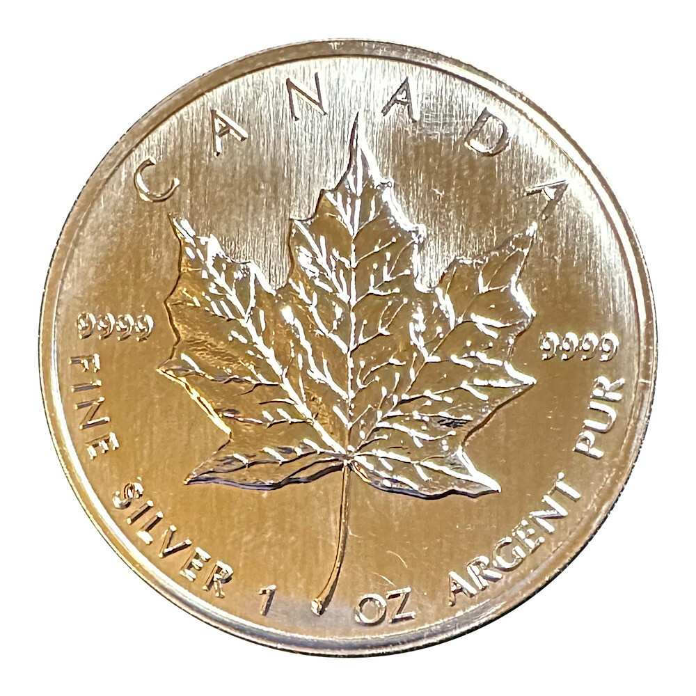 >1994 Canada 1 Oz Fine Silver Argent Pur Elizabeth II - 5 Dollars Coin ...