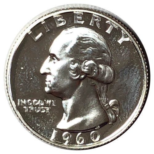 #1960 U.S. Silver Washington Quarter - Brilliant Uncirculated ...